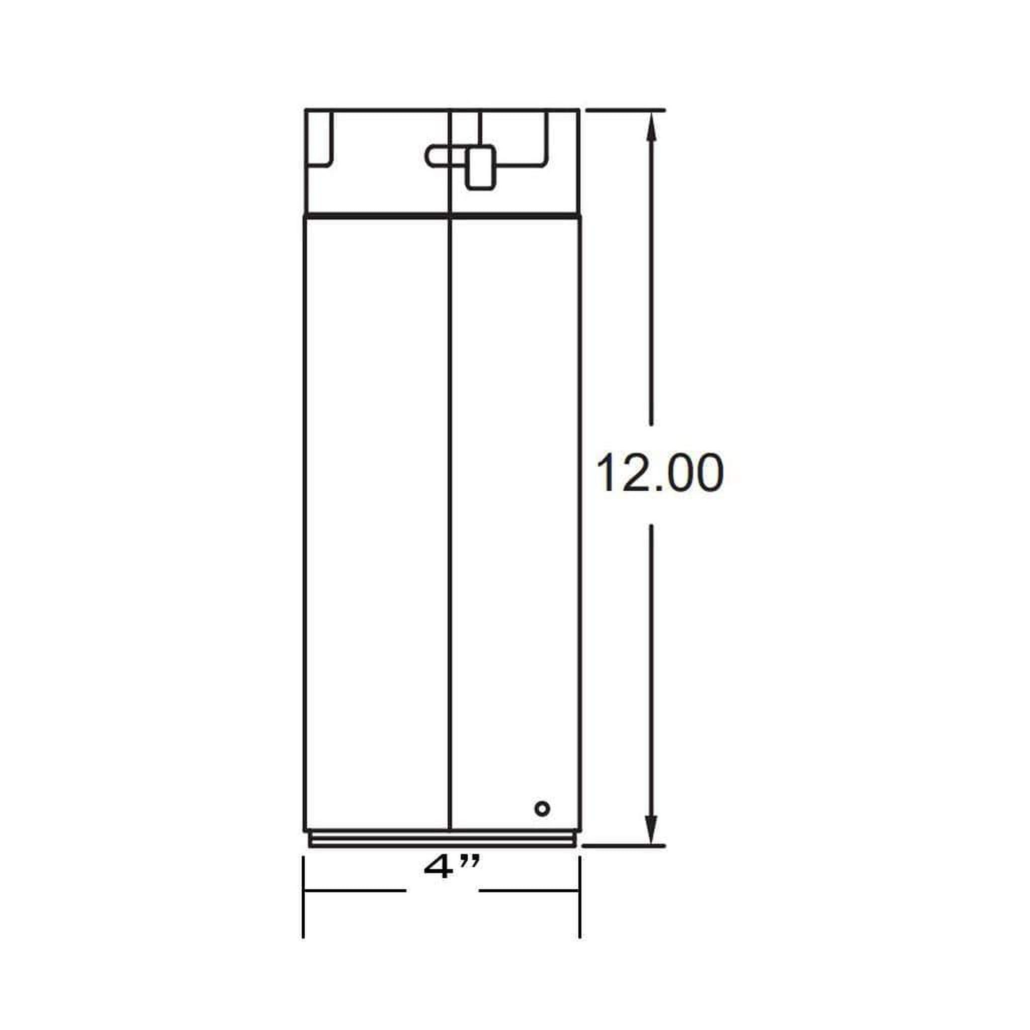 Metal-Fab Biomass Chimney Type-L Vent 4" x 12" Black Adjustable Pipe L ...