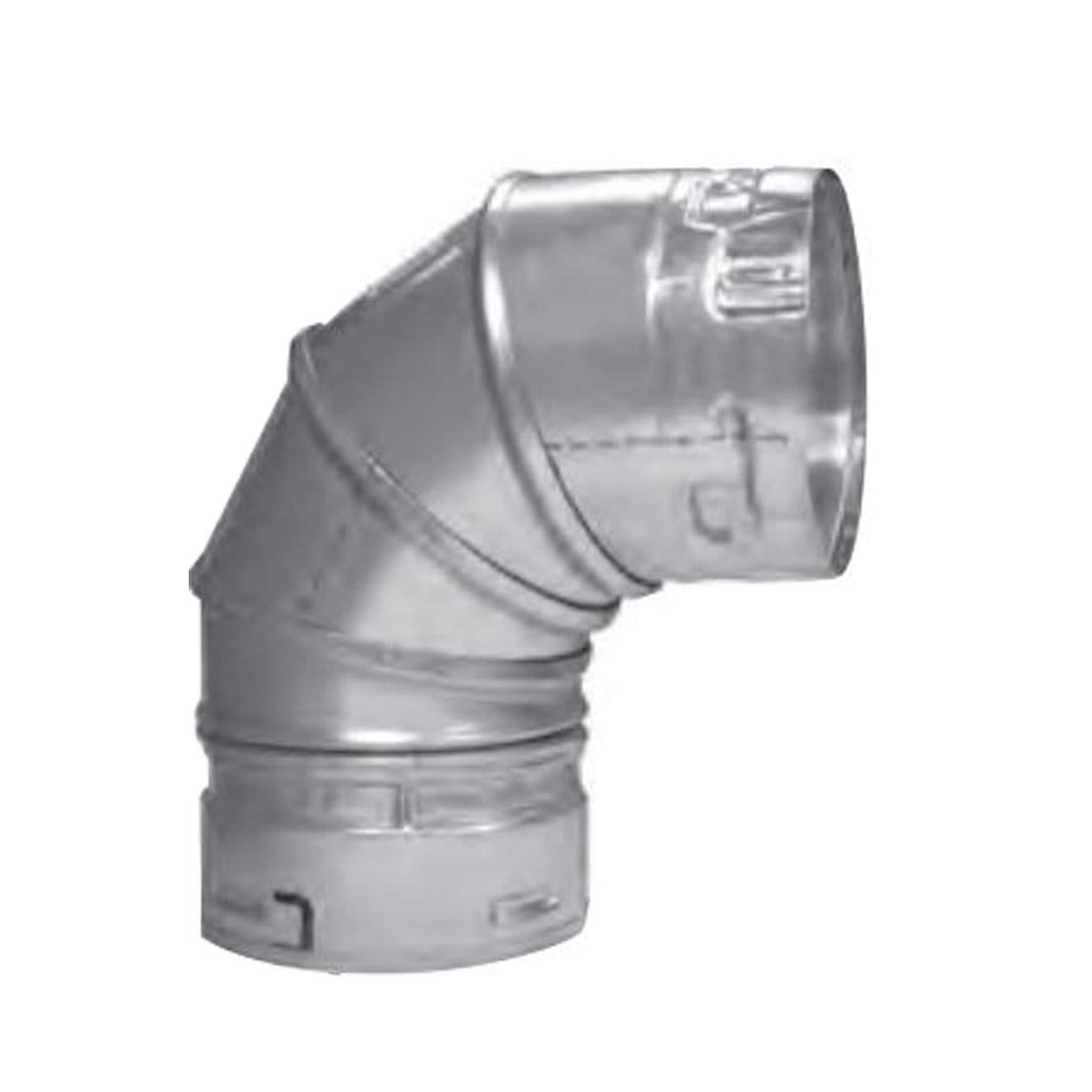 Metal-Fab Type B-Vent 6" Diameter x 90 Degree Adjustable Elbow — Home ...