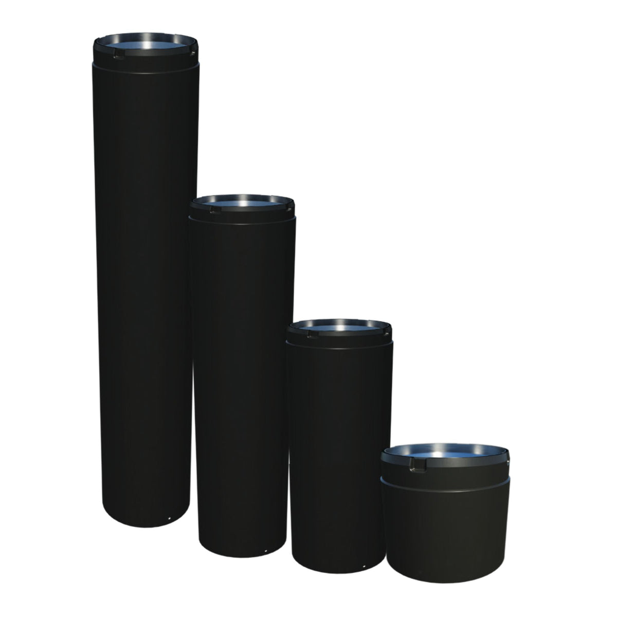 Security Chimneys Ultimate Stove 8" x 36" Black Adjustable Length ...