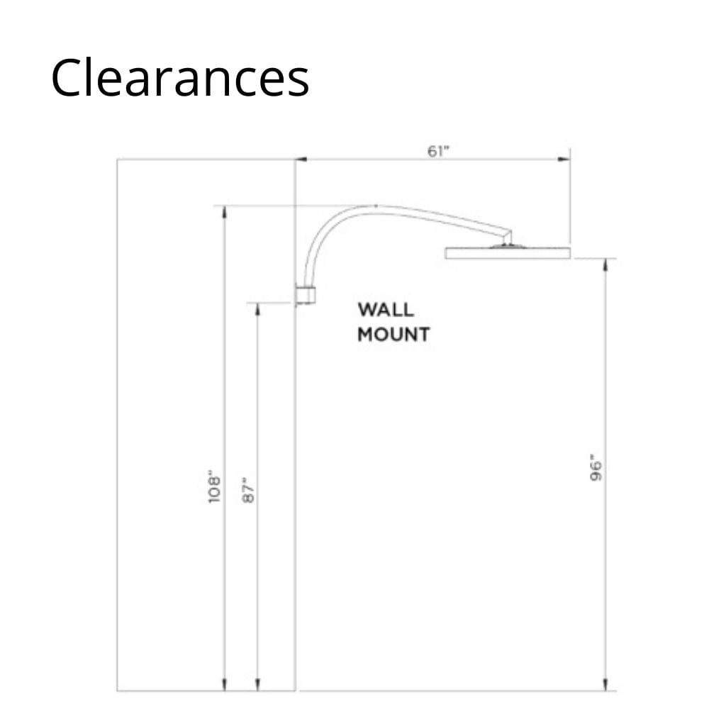 Bromic Heating - Wall Mount Pole for Eclipse Smart-Heat Electric Penda ...